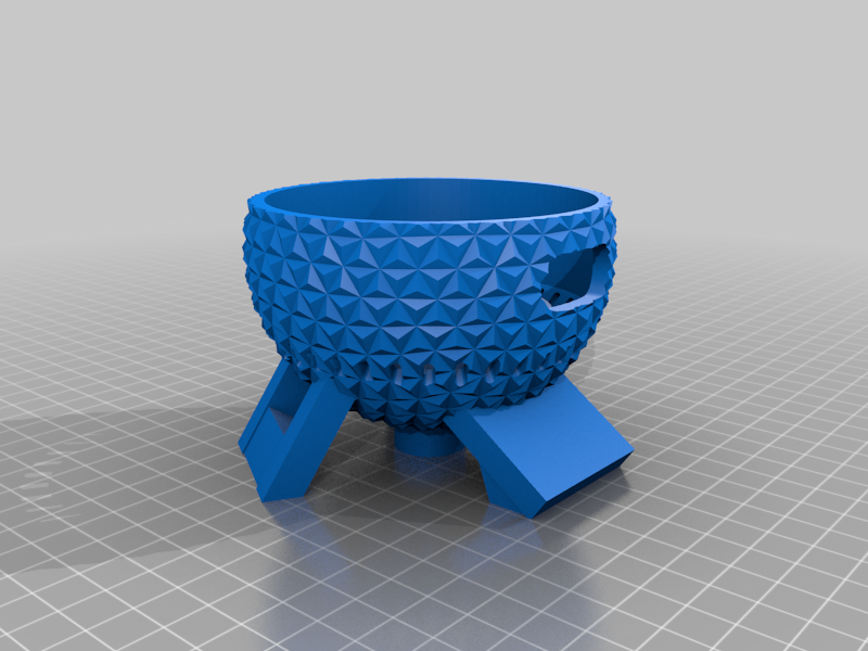 Free STL file Epcot Spaceship Earth Amazon Echo Dot 2nd Gen Stand with ...