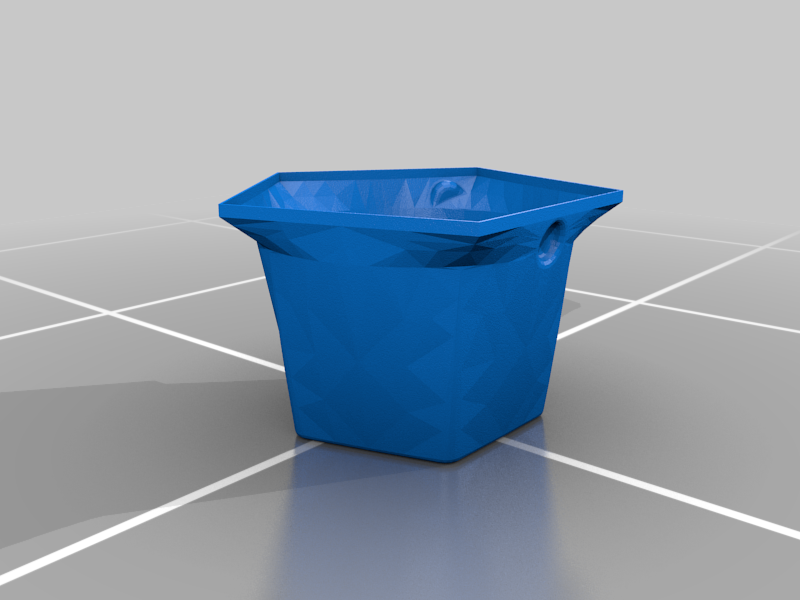 Free 3D file hanging flower pot 5 square 💐・3D printing template to ...