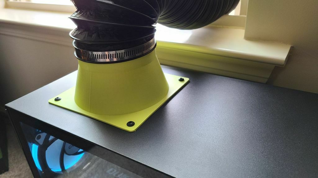 Free 3D file 140mm Fan to 4in Duct Adapter・3D printer model to download ...