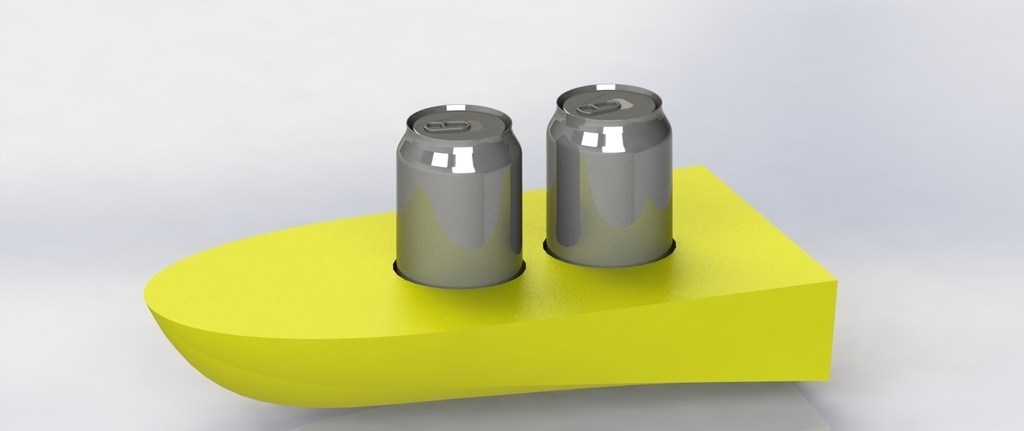 Free 3D file Beer Boat - Pool Boat with can tray・3D printable design to ...
