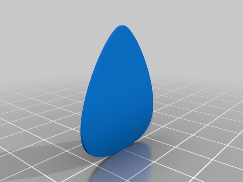 Free STL file Simple Guitar Pick 🎸・3D printing model to download・Cults
