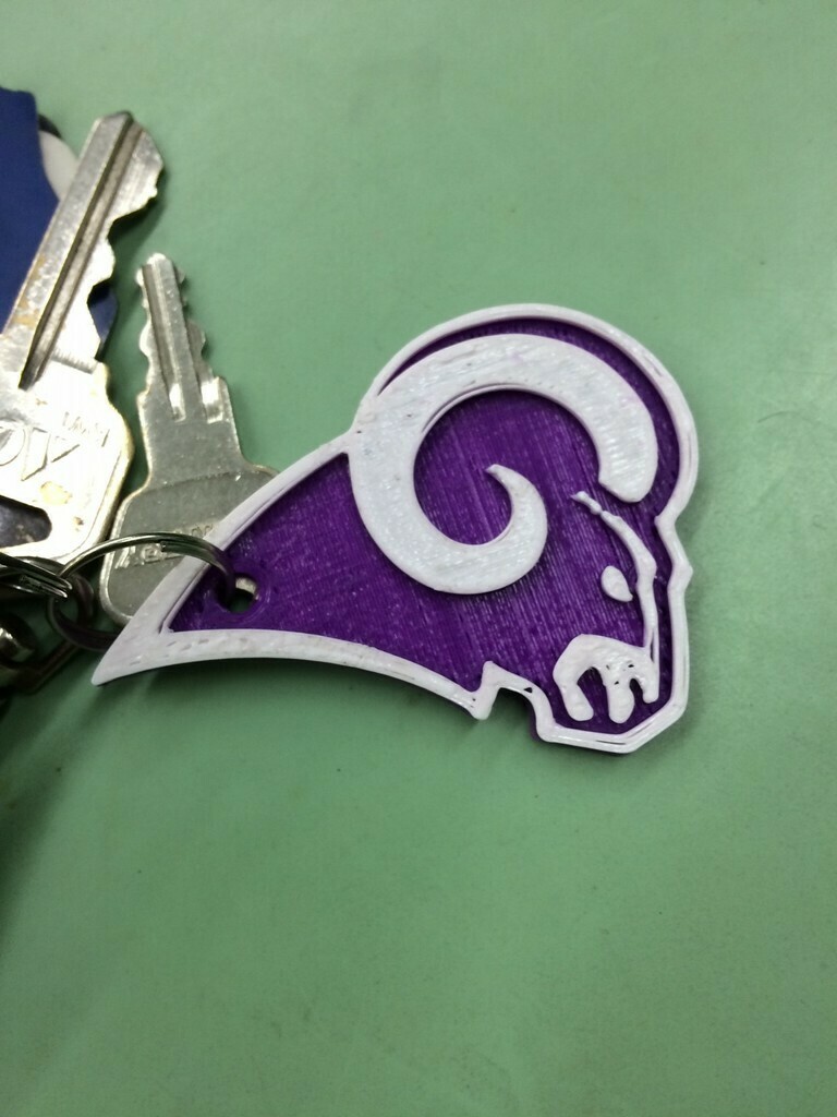 Free 3D file Rams Head Keychain V2 🗝️・3D printer design to download・Cults