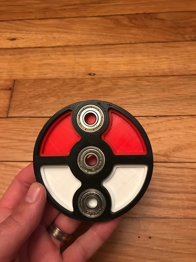 Free 3D file Pokeball Fidget Spinner 👌・3D printing template to download ...