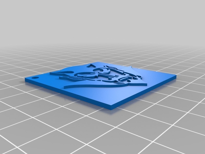 Free 3D file Blue Devil Keychain・3D printer design to download・Cults