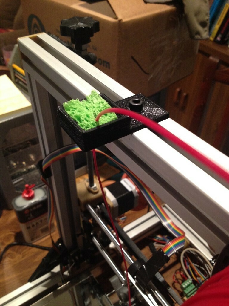 Free 3D file Filament Holder & Dust Remover・3D print model to download ...