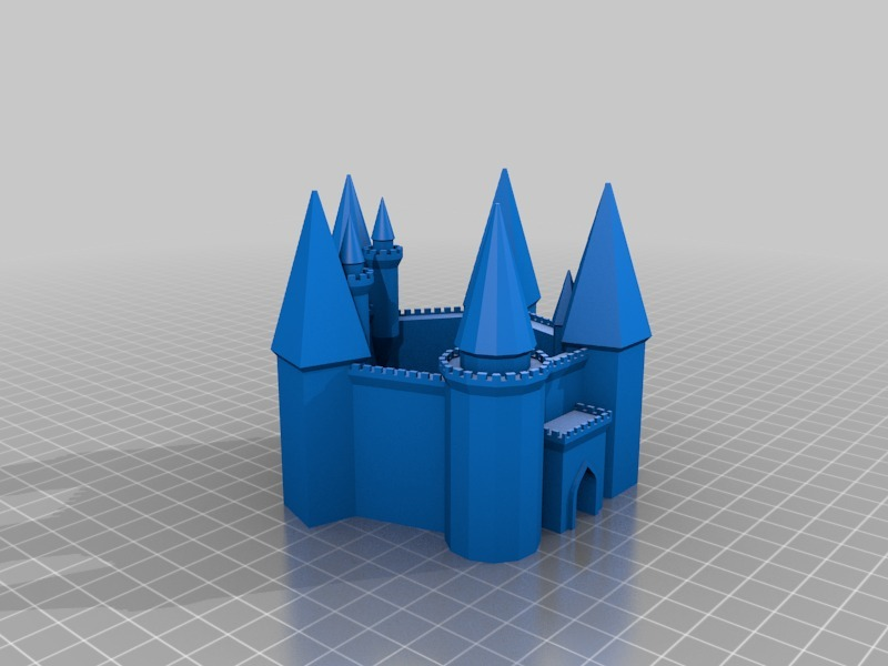 Free 3D file castle・3D print design to download・Cults