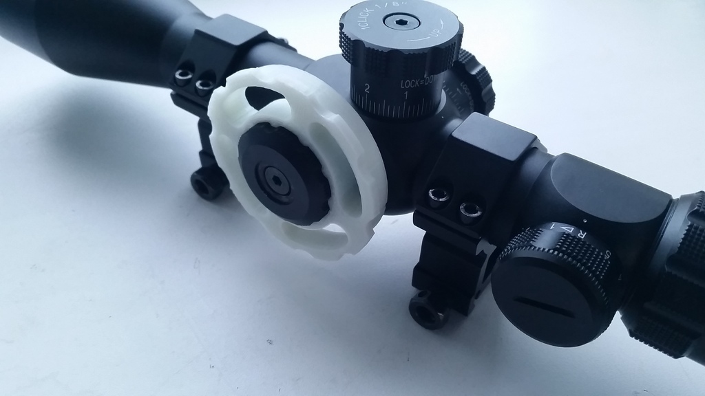 Free 3D file MARCOOL 6-24x50 Parallax adjustment Wheel・3D printing template to download・Cults