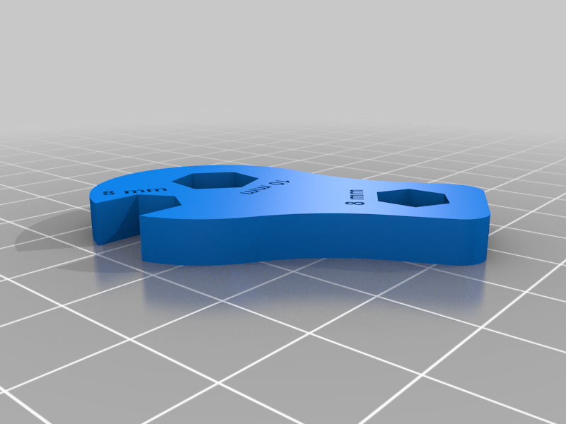 Free 3D file wrench spanner for quadracopter 8mm 10mm tool・3D printer ...