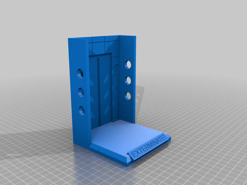 Free 3D file Dalek Display Base (with taller walls) 🧞‍♂️・3D print ...