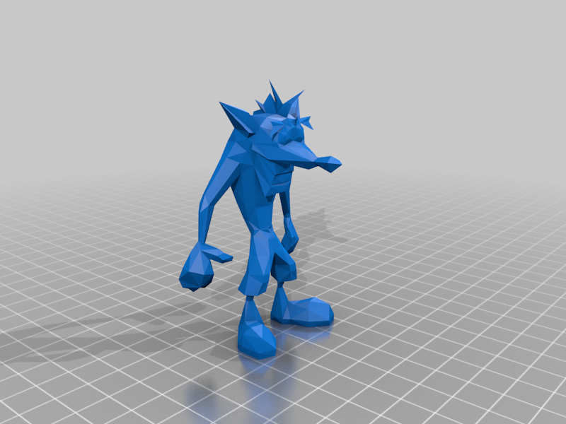 Archivo 3D gratis Crash Bandicoot Low Poly 🎮・Modelo para descargar y ...
