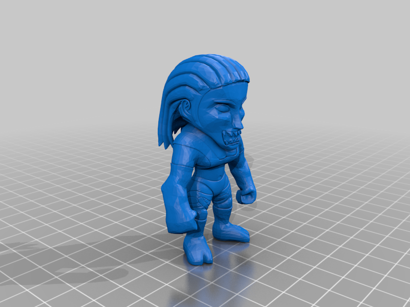 Free STL file Female Ninja | Mini-figure ♀️・Template to download and 3D ...