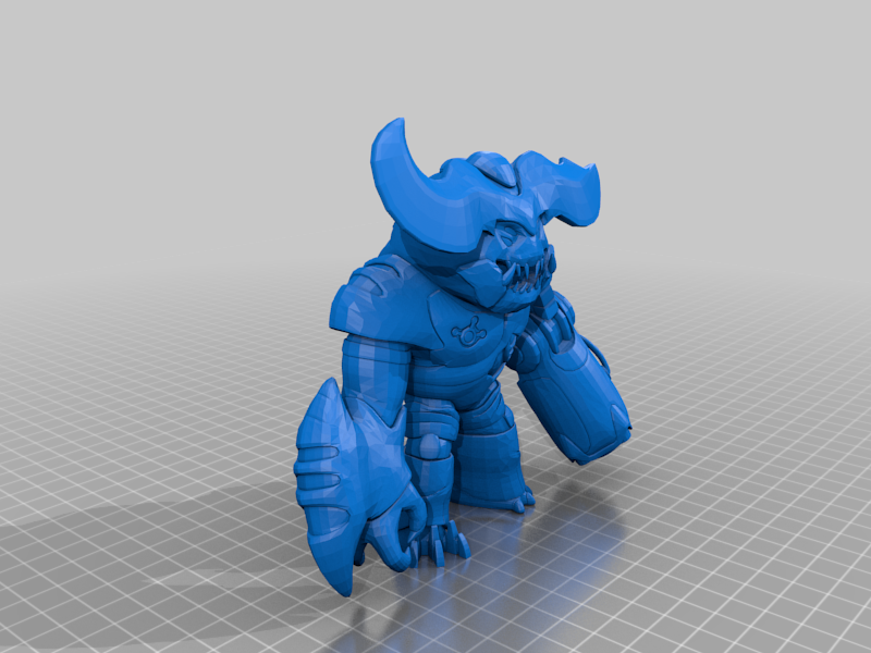 Free STL file Cyberdemon | Collectible 🐉・3D print design to download・Cults