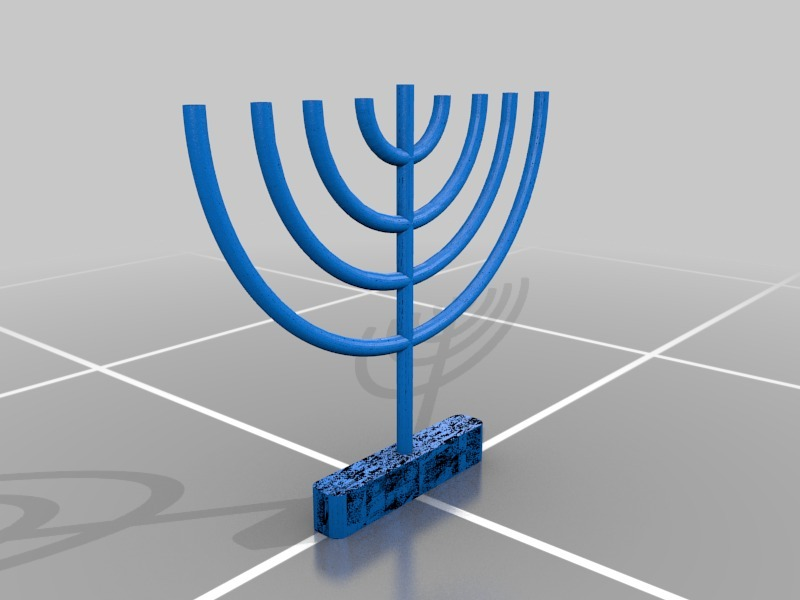 Free 3D file Menorah (Hanukkah)・3D printing design to download・Cults