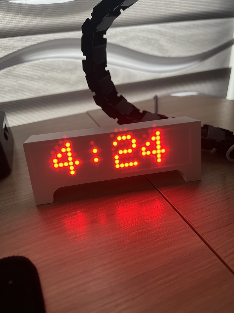 Free 3D file ESP8266 Wemos Clock News Weather Scrolling Marquee Revised ...