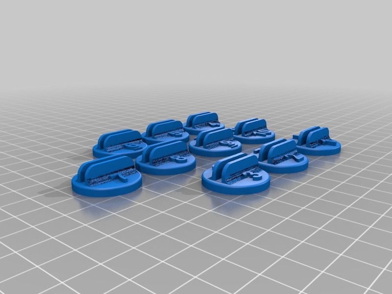 Free 3D file Pathfinder Pawn Bases Numbered 1 to 10・Object to download ...