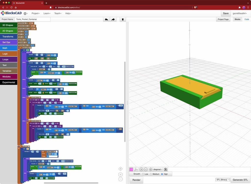Free 3D file Tums Pocket Container・3D printable model to download・Cults