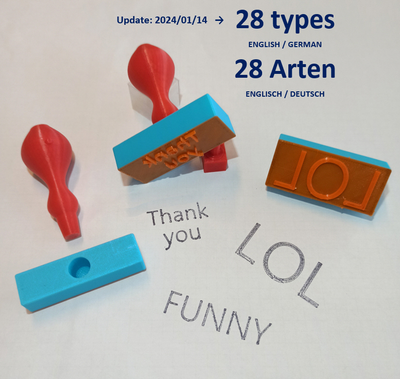 Free 3D file Rubber stamp with replaceable base (PLA+TPU) - Stamp with ...