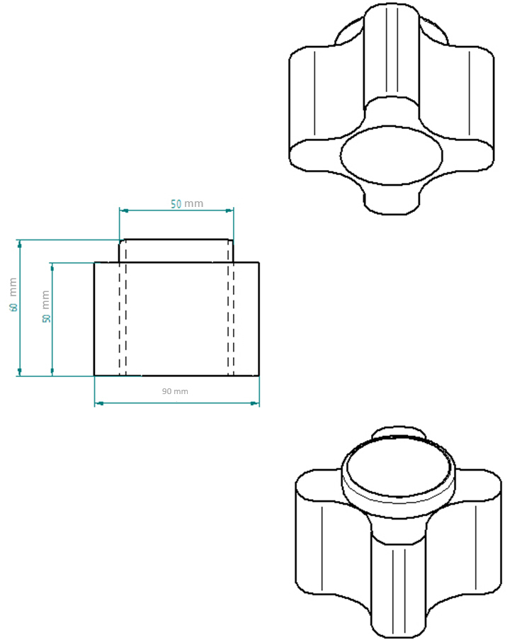 Free 3D file scale attachment for filament spool - Scale attachment for ...