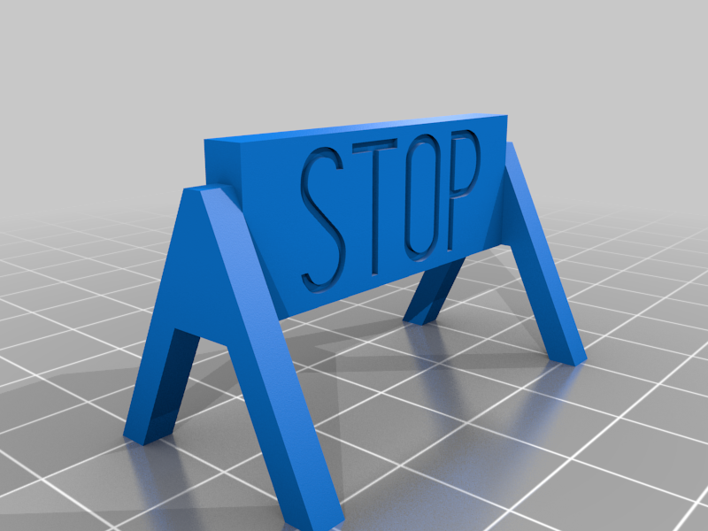 Free 3D file toy barrier (STOP) - toy barrier (STOP) 🛑・3D printing ...