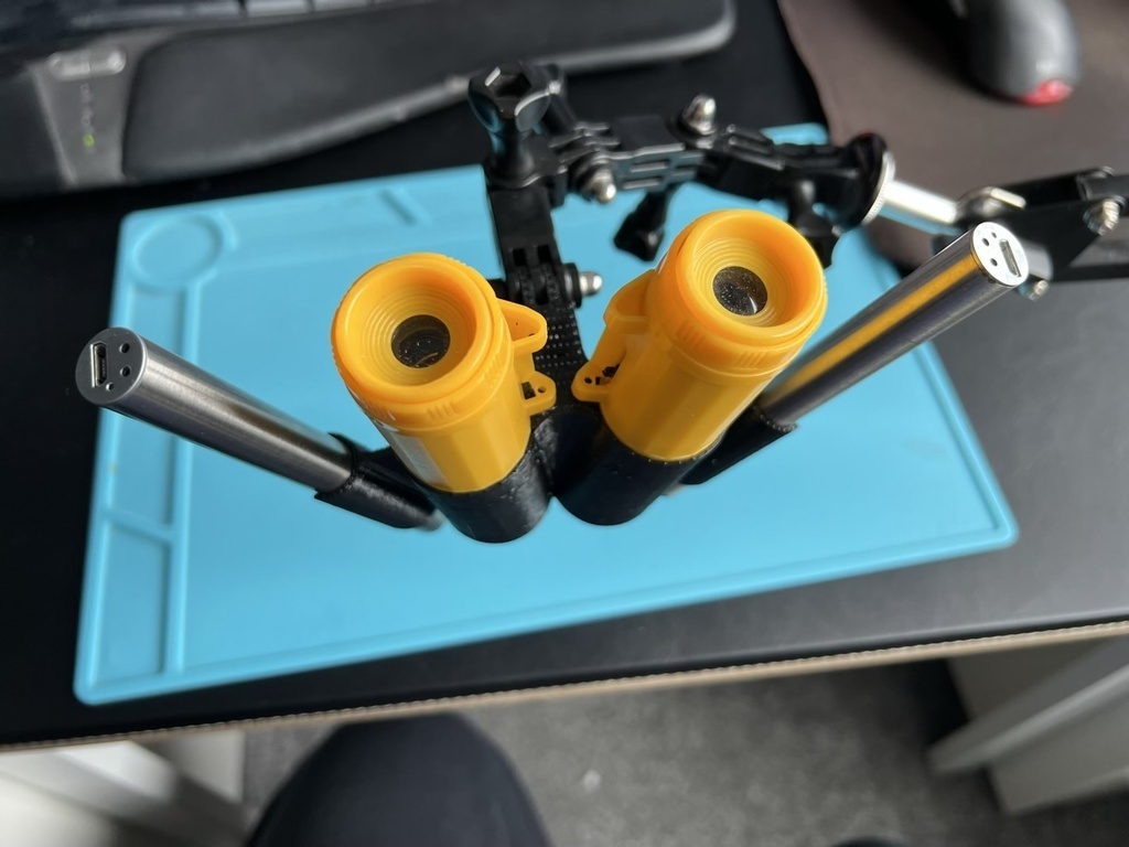 Free 3D file Microscope from Camman Childrens binoculars V2・3D printer ...