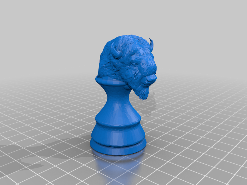 Free 3D file Chess Buffalo ♟️・3D printer design to download・Cults