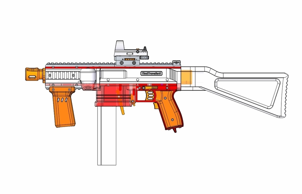 Fichier 3D gratuit Tempus Foam Blaster・Objet imprimable en 3D à télécharger・Cults