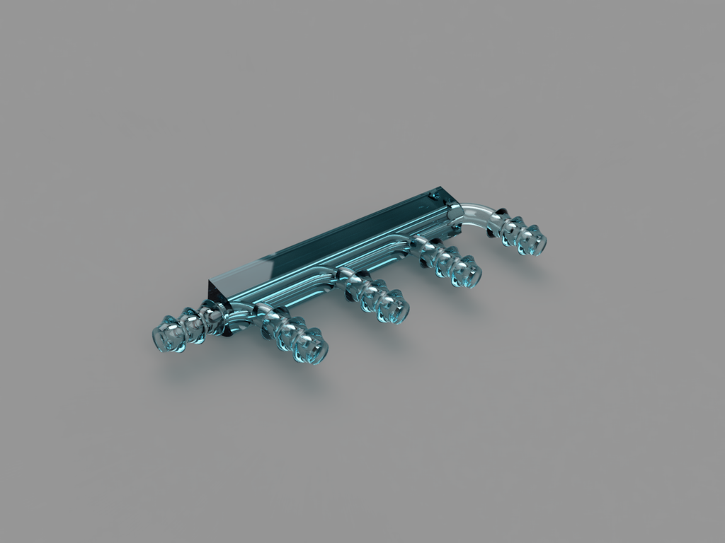 Free STL file Tubing Splitter - 5 way - 3/16" ID tubing・3D printing ...