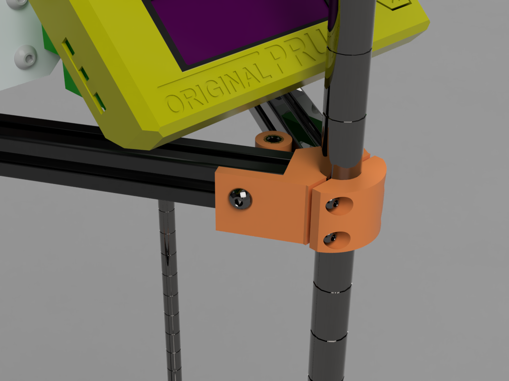 Free 3D file 2020 Extrusion to 16mm post - 60deg Bracket・3D printable ...