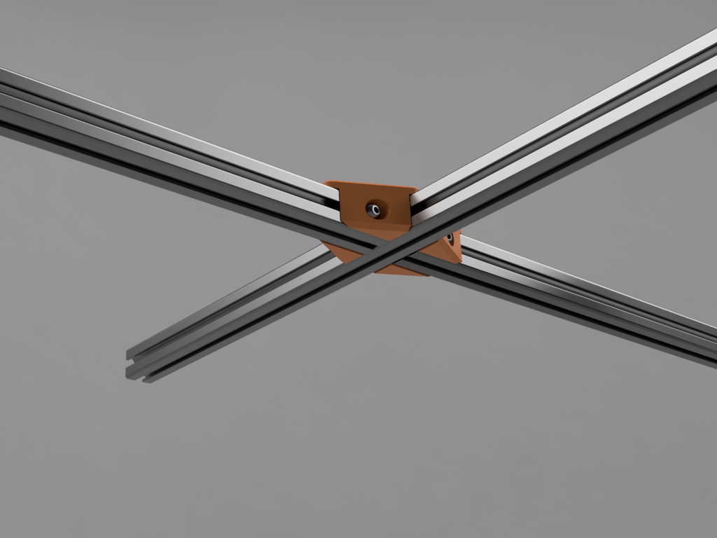 Free 3D file 2020 Extrusion 4-way Tee 🖼️・3D printing idea to download・Cults