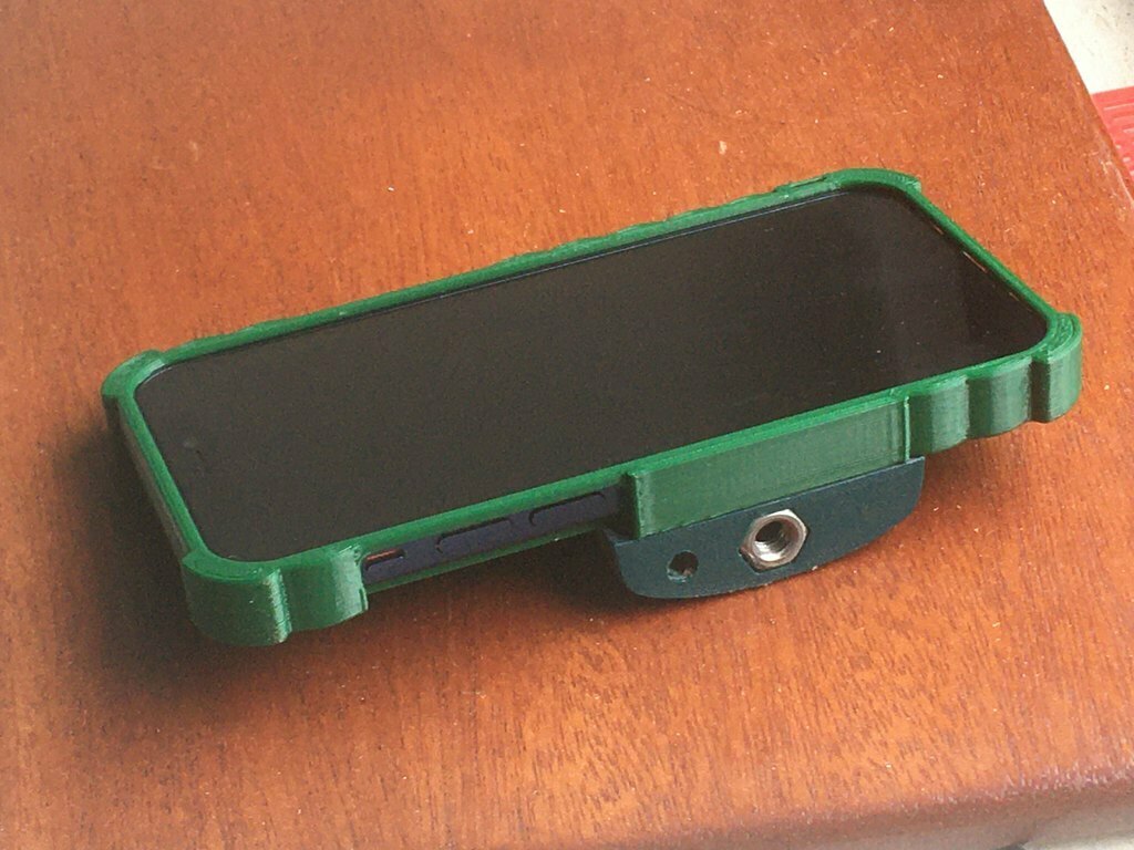 Free 3D file iPhone 12 mini case for filming. I printed this so I could ...