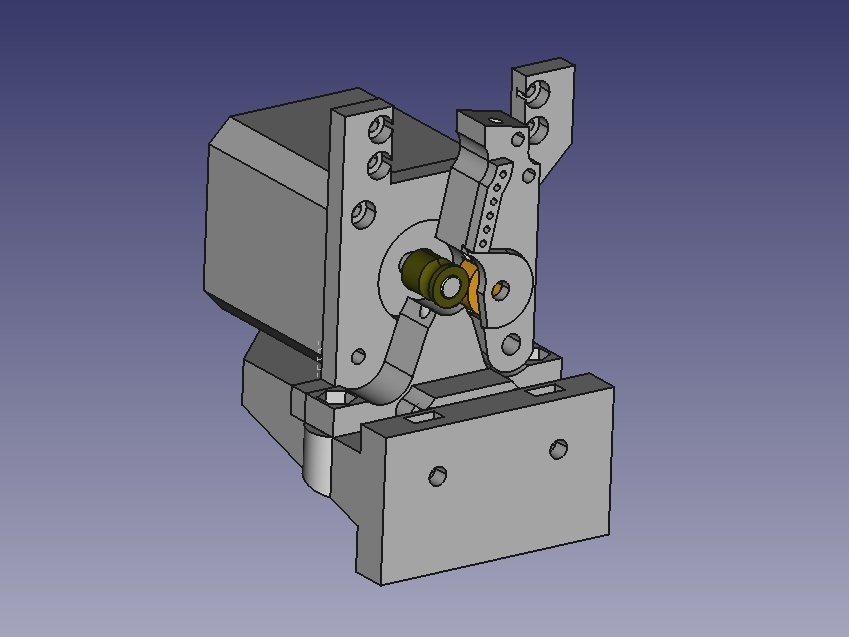 Free 3D file Direct drive dual extruder (single-nozzle and single-drive ...