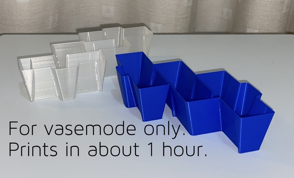 Free 3D file Card Stand - Triple Deck Display - Vase Mode for fast ...