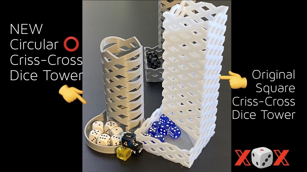 Free 3D file Criss Cross Dice Tower - Circular Remix ・Model to download ...