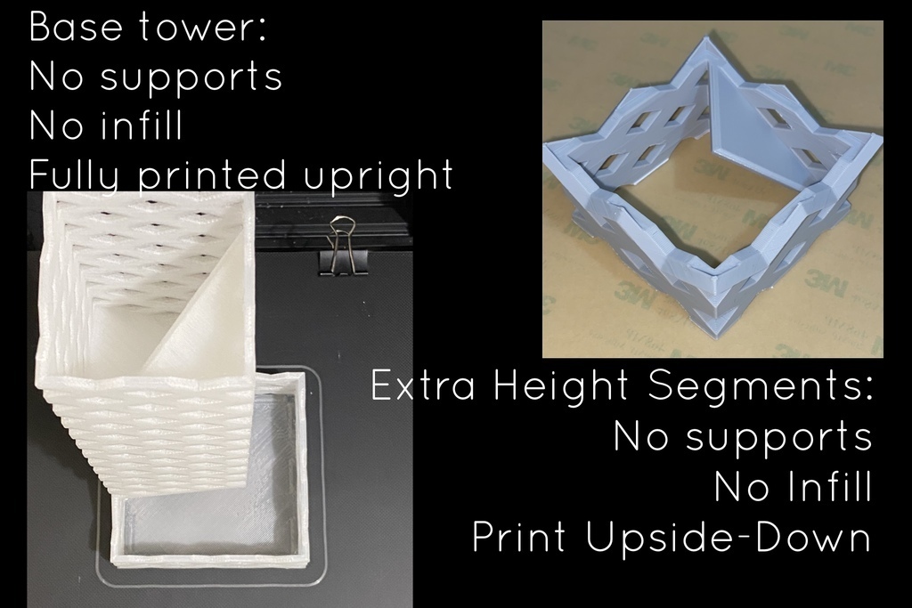 Free 3D file Criss Cross Dice Tower with dice Tray - Remix with Extra ...