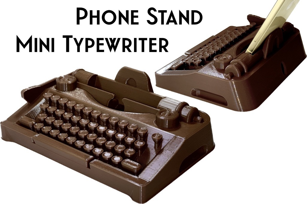 Archivo 3D gratuito Mini Typewriter - Phone Stand・Idea de impresión 3D ...