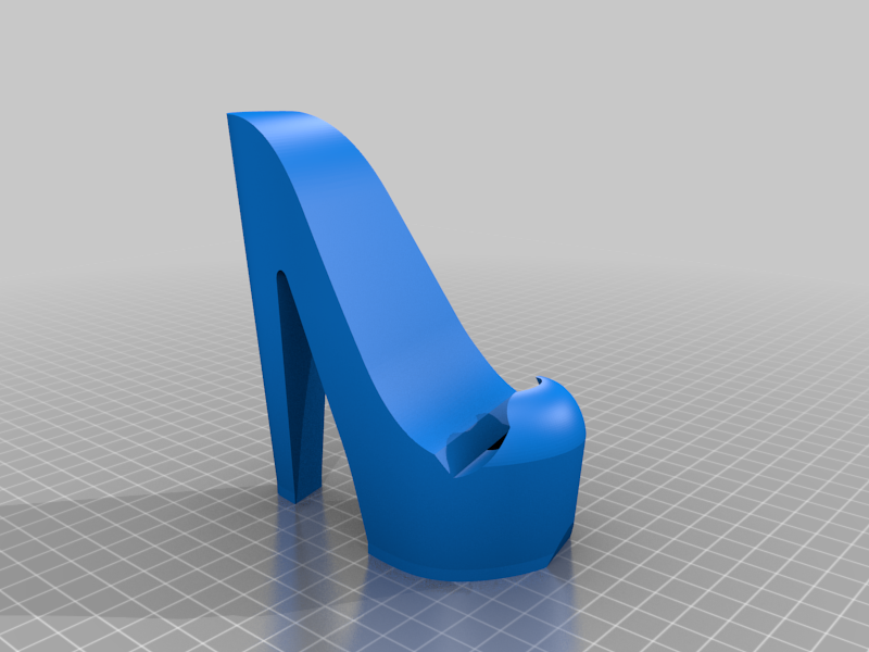 Free STL file High heel shoe phone charging stand 👟・3D print model to ...