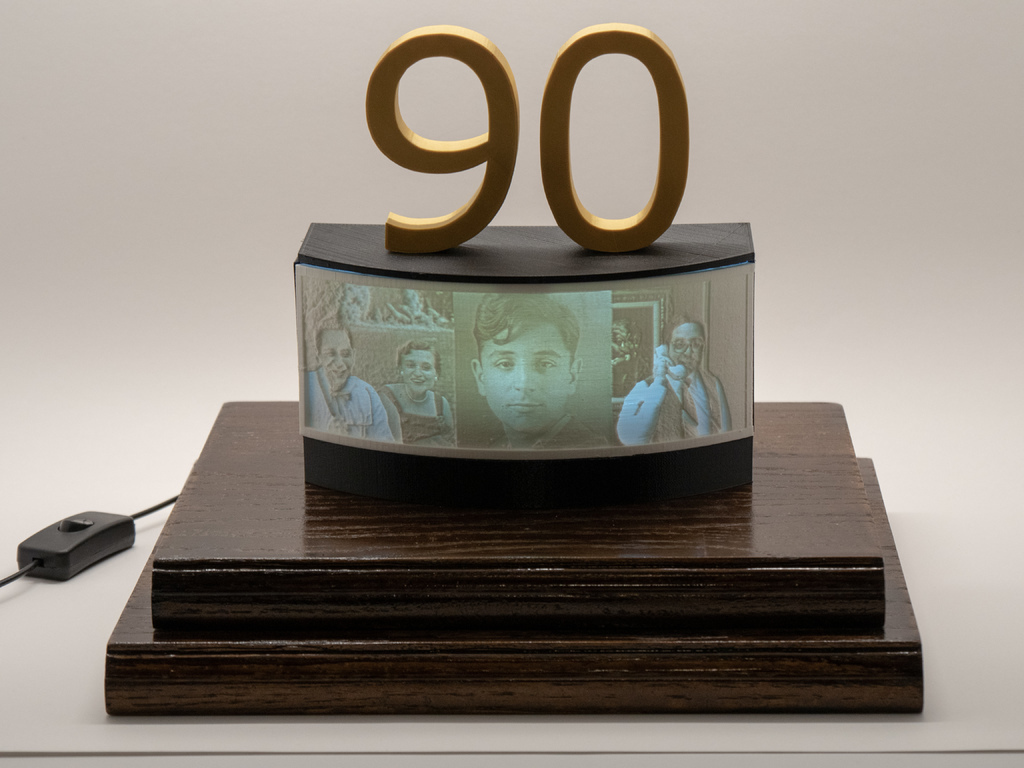 Free 3D file Multi Material Lithophane Birthday Gift 🎂・3D printable ...