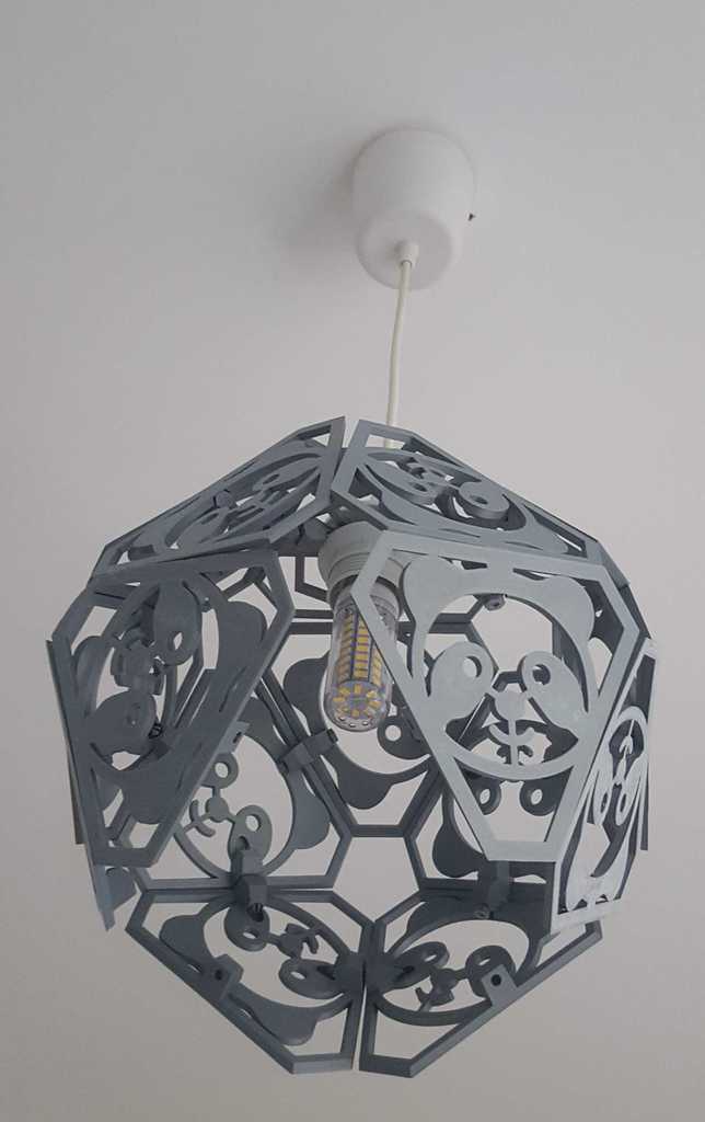Free 3D file ceiling base for Ikosaglod Lamp・3D print design to ...