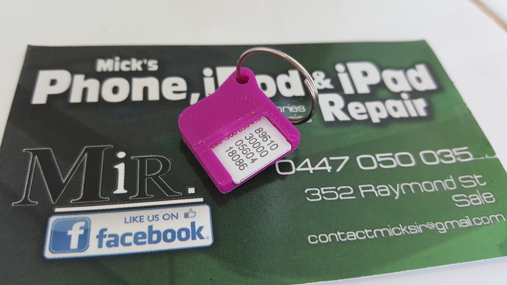 Free 3D file Micro SD/Micro Sim Holder Keychain・3D printing model to ...