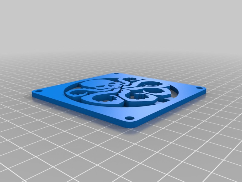 Free 3D file 80mm Hydra Fan Guard・3D printing design to download・Cults