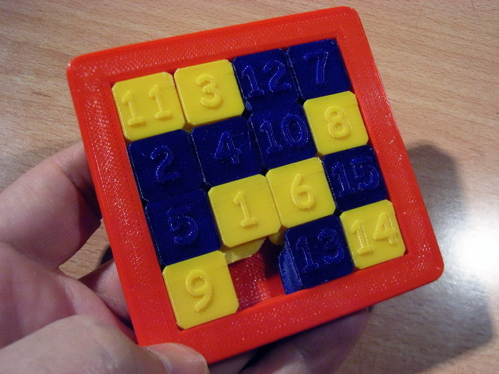 Free 3D file The game of 15・3D printable object to download・Cults