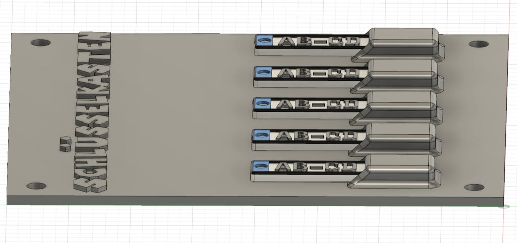 Free 3D file Schlüsselkasten | key box | Key Board・3D printable model ...