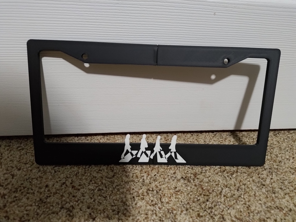 Free 3D file The Beatles License Plate Holder・3D print design to ...