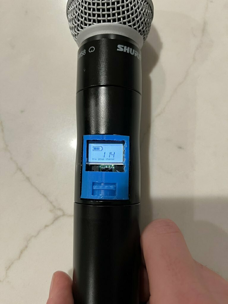 Free 3D file Shure QLDX2 Microphone Replacement Actuator & Screen Bezel ...