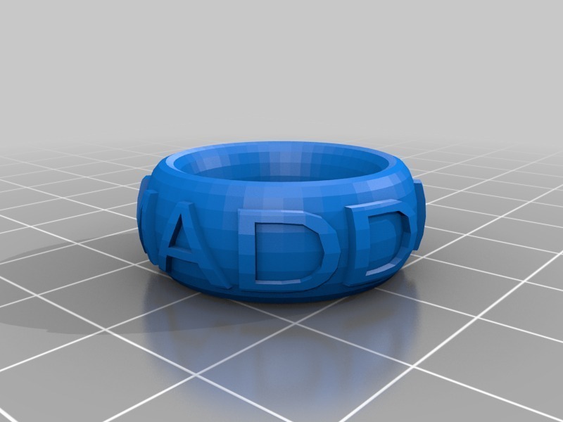 Free 3D file MADDI My Customized Text Ring/Bracelet/Crown Thing・3D ...