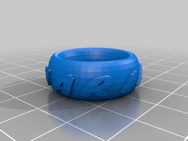 Free 3D file Maria size 18 My Customized Text Ring/Bracelet/Crown Thing ...