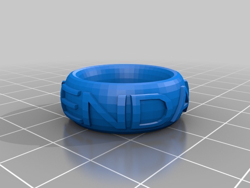 Free 3D file KENDAL My Customized Text Ring/Bracelet/Crown Thing・3D ...