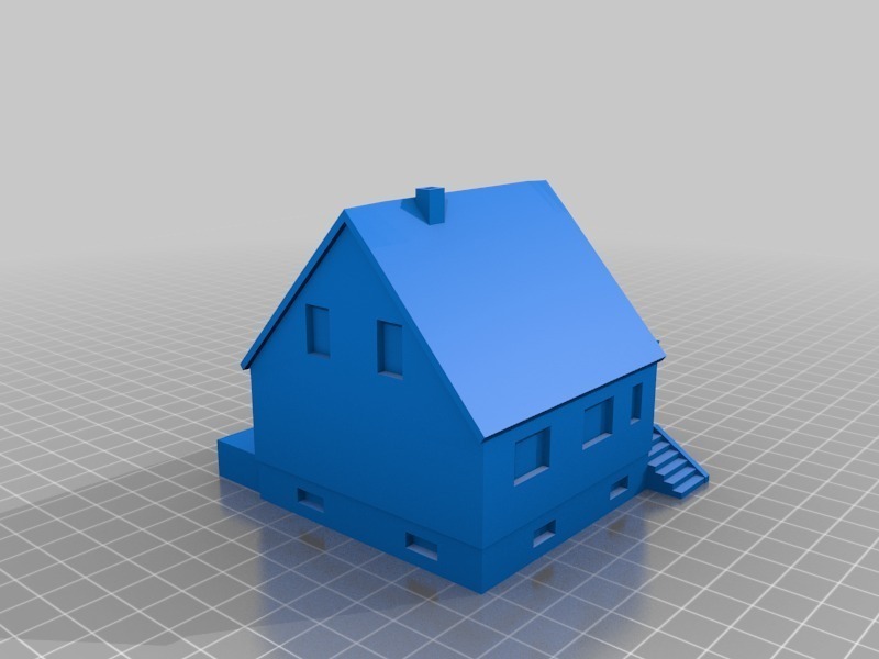 Free 3D file a house / Einfamilienhaus 🏠・3D print design to download・Cults