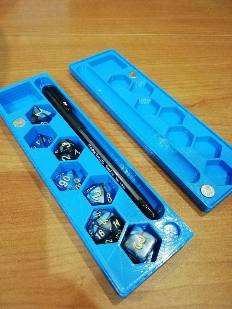 Free 3D file Xaring's 7 Dice + Pencil + Mini Box/Case・3D printing model ...