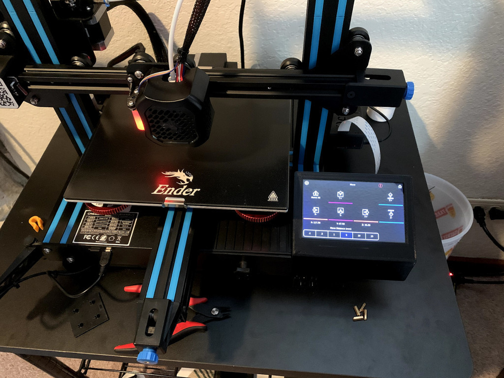 Free 3D file Ender3 V2 Pi Screen 🧞‍♂️・3D printable object to download・Cults